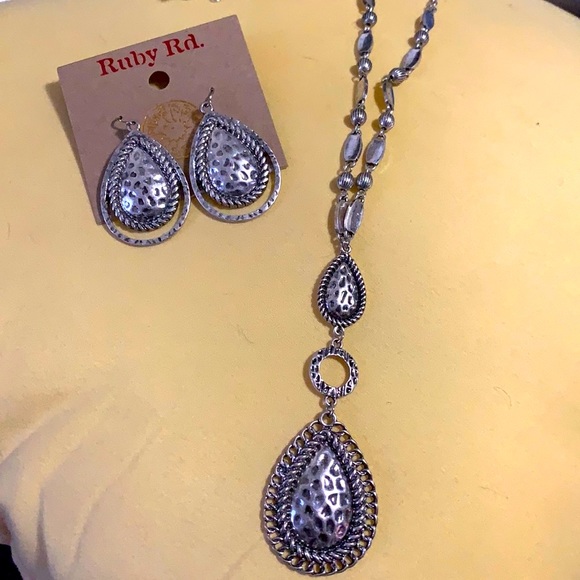 Ruby Rd. | Jewelry | Ruby Rd Necklace And Earrings Set | Poshmark